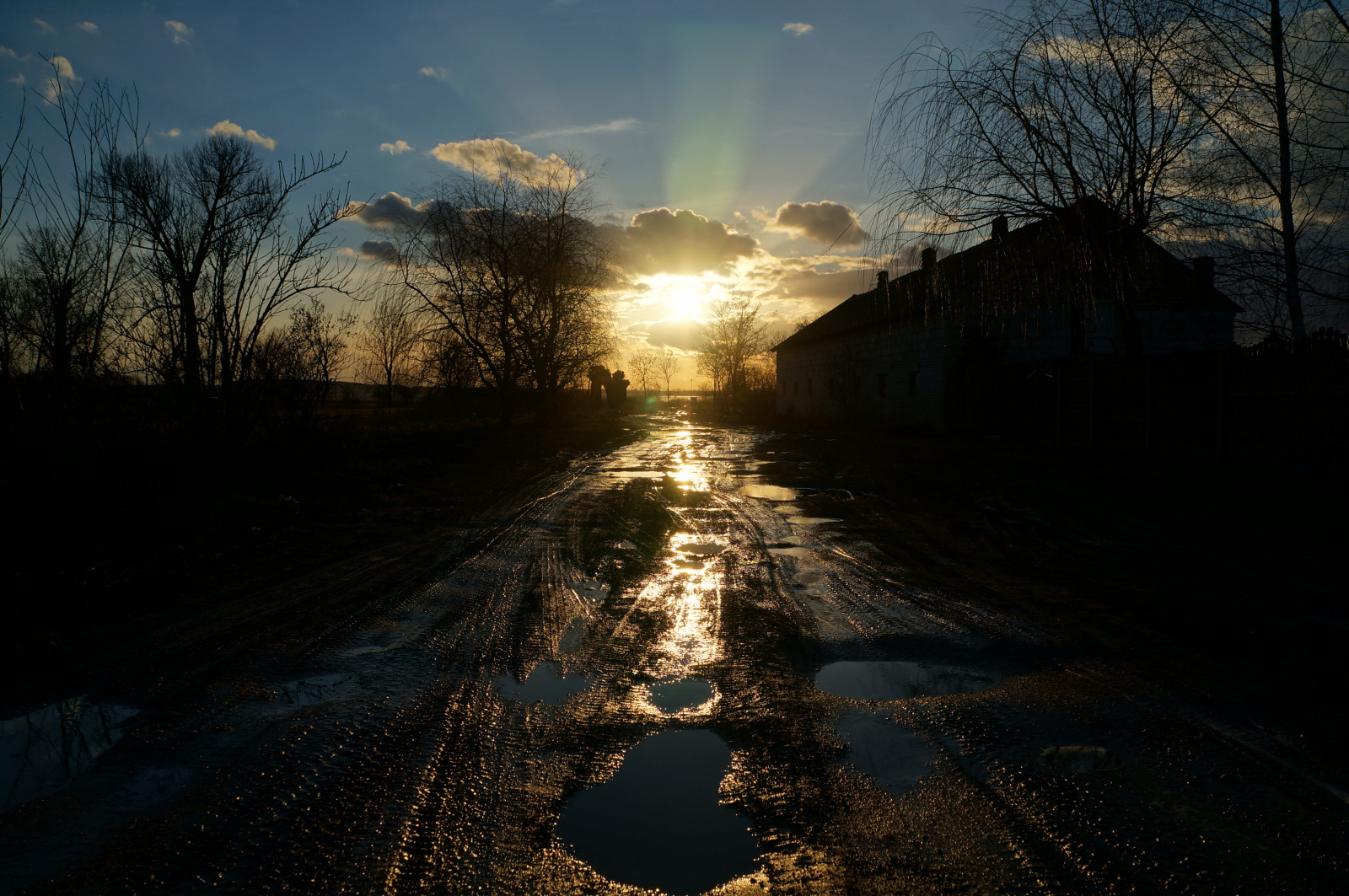 Wallpaper : road, sunset, Sun, path, puddles 4912x3264 - - 1035788 - HD ...
