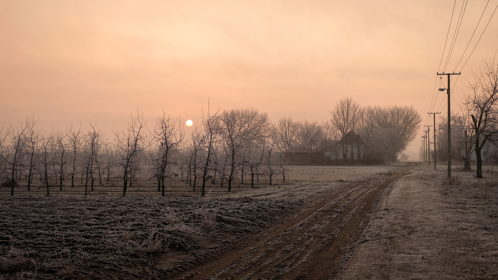 Wallpaper : morning, frosty, winter, cold, road 4896x2760 - - 1036541 ...