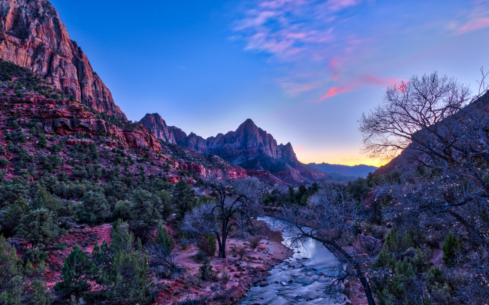 Wallpaper : landscape, colorful, river, nature, rock, sky 1920x1200 ...