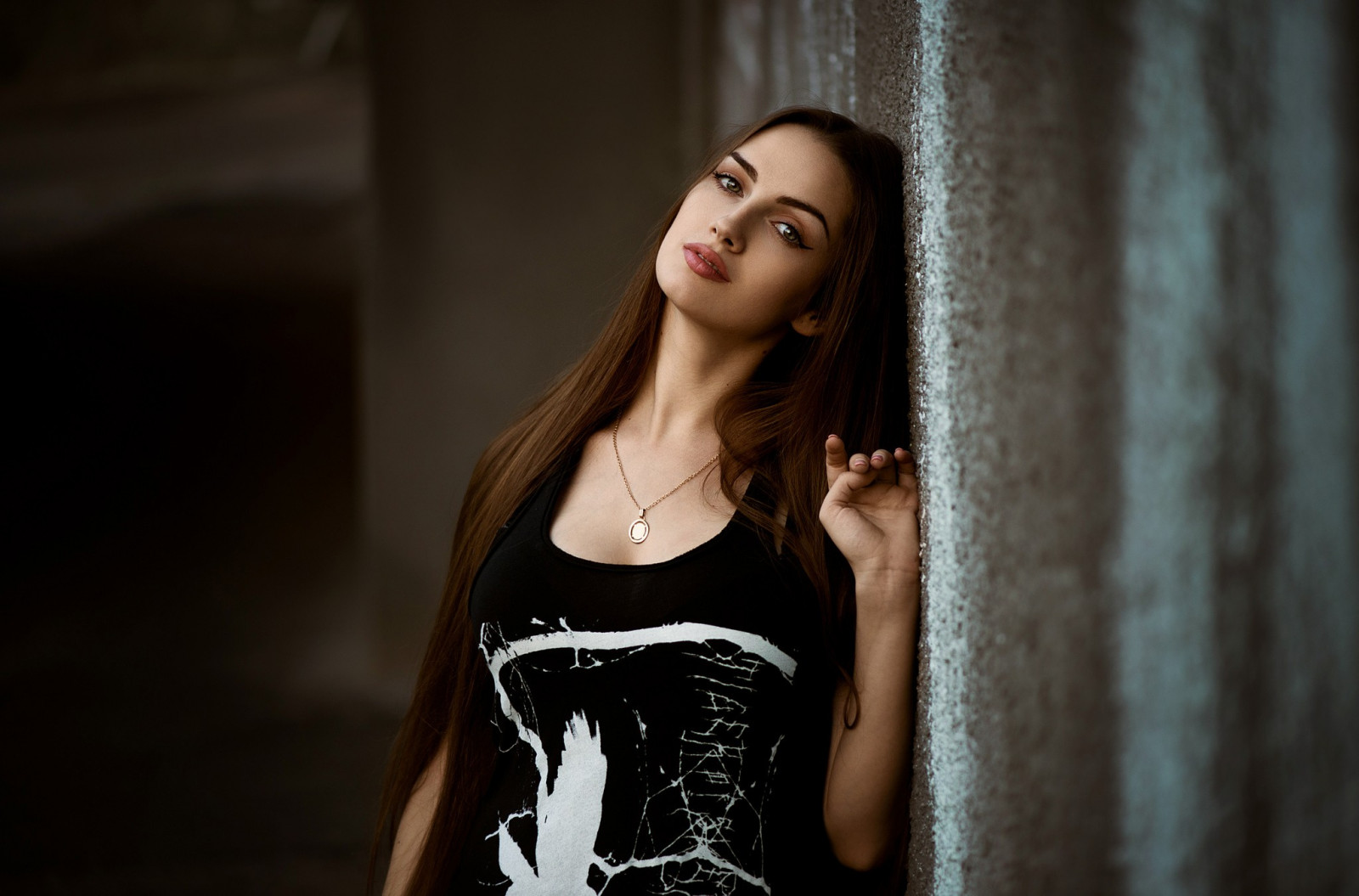 Wallpaper Black Women Depth Of Field Long Hair Dress Fashion