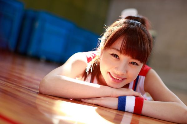 Wallpaper Sports Women Redhead Looking At Viewer Asian Brown