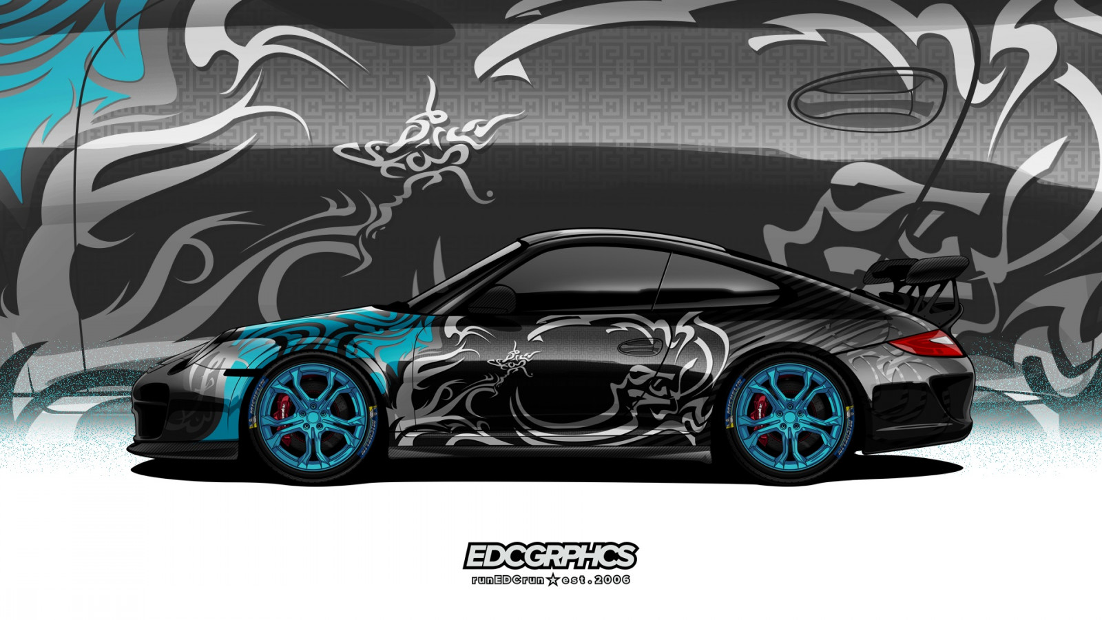 배경 화면 : EDC Graphics, 포르쉐 911 GT3, 세우다, 독일 차 1920x1080 - Hardrenos ...