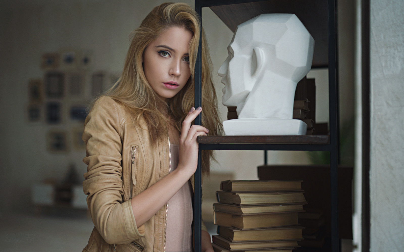 Wallpaper Women Ksenia Kokoreva Blonde Sergey Fat Portrait