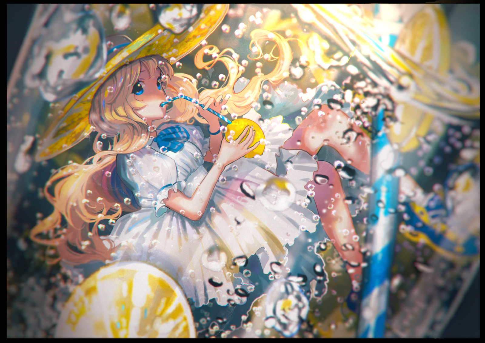 Wallpaper Anime Girls Lemonade 2300x1626 Anglzj11 1333987 Hd Wallpapers Wallhere