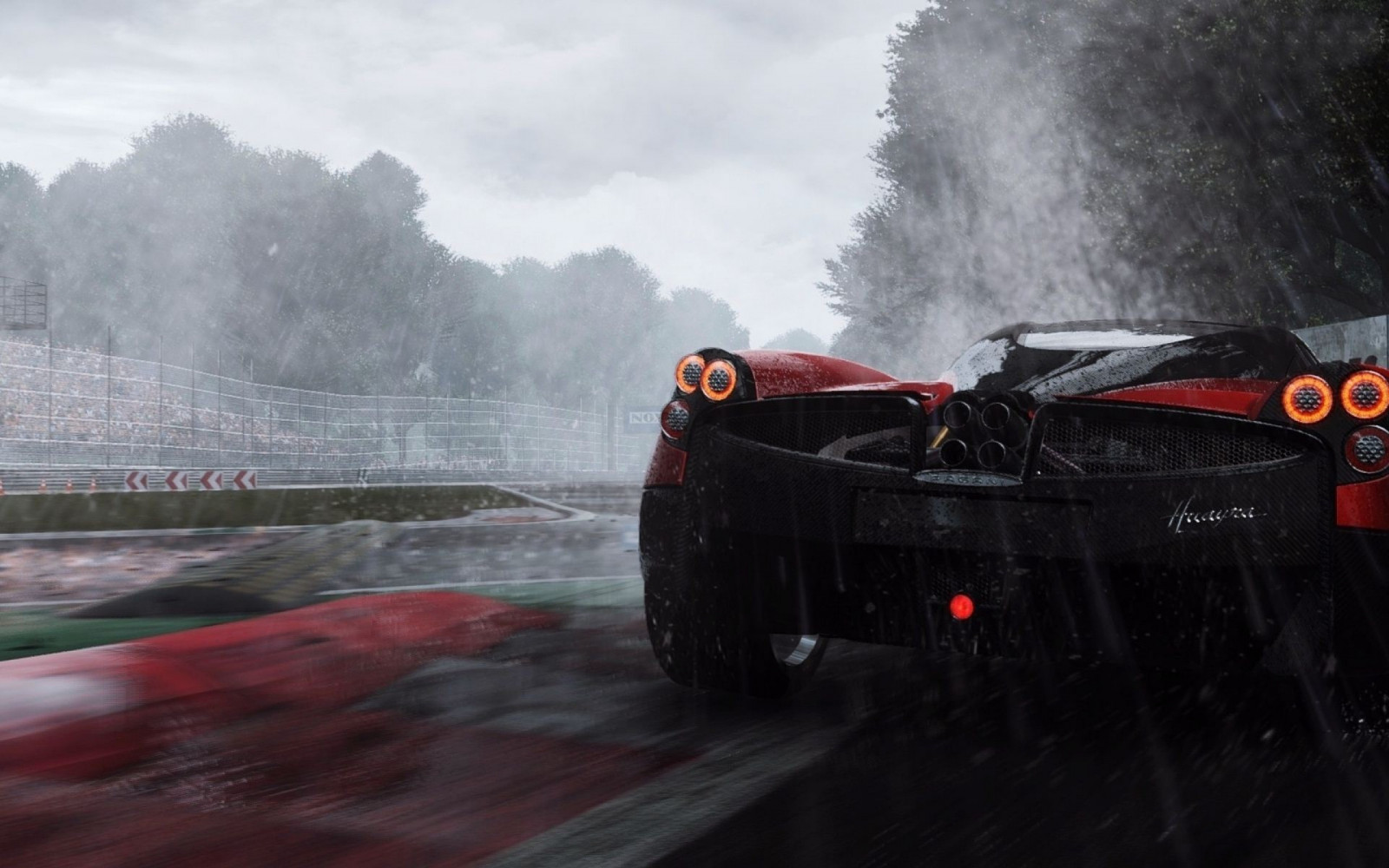 Wallpaper : rain, supercars, Pagani Huayra, sports car, driving ...