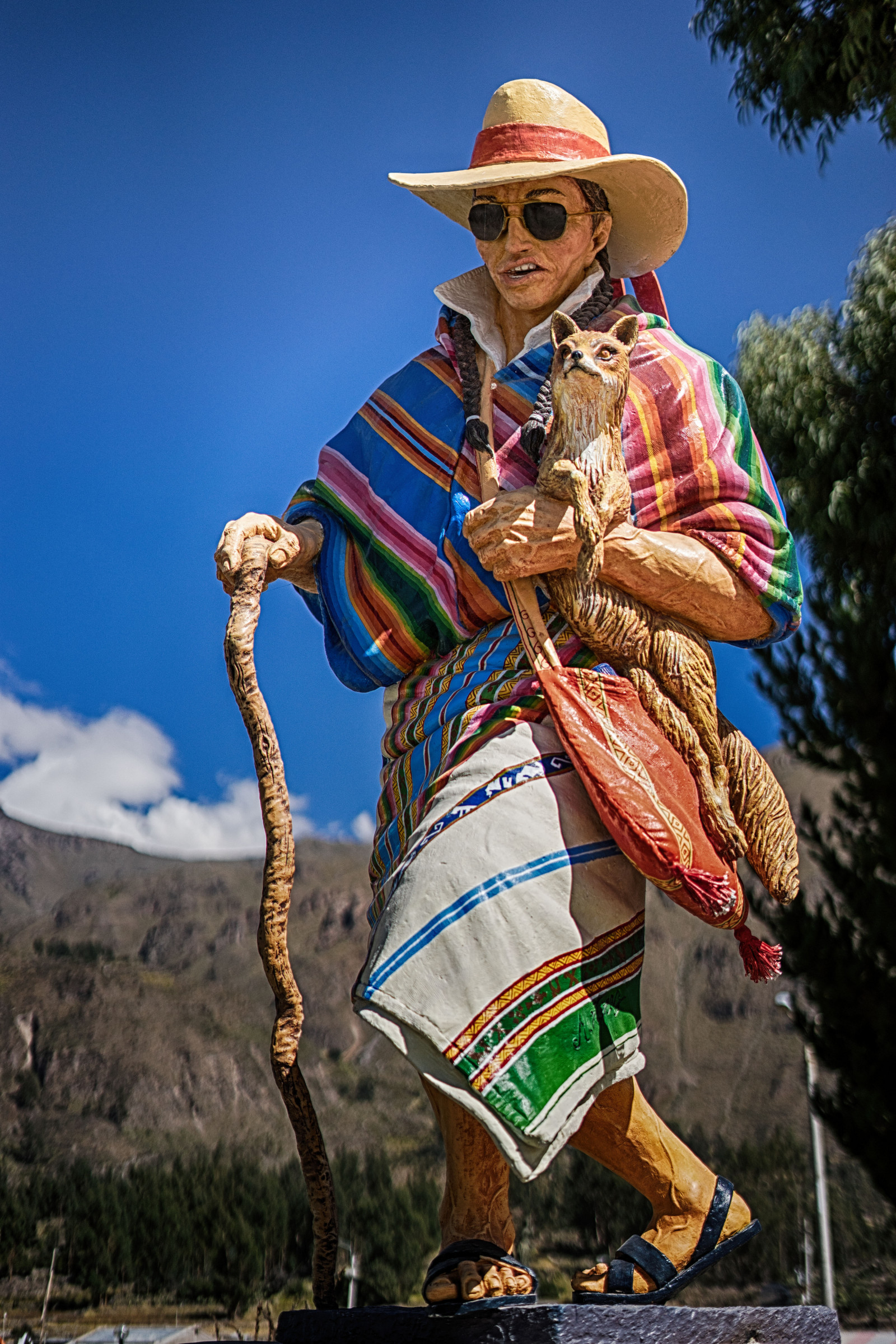 Fondos de pantalla : gente, Gafas de sol, estatua, zorro, Persona, Perú ...