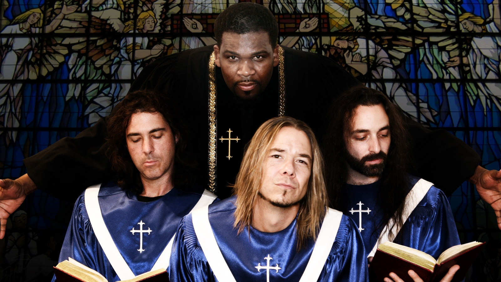 Wallpaper : stuck mojo, image, books, crosses, window 1920x1080 ...