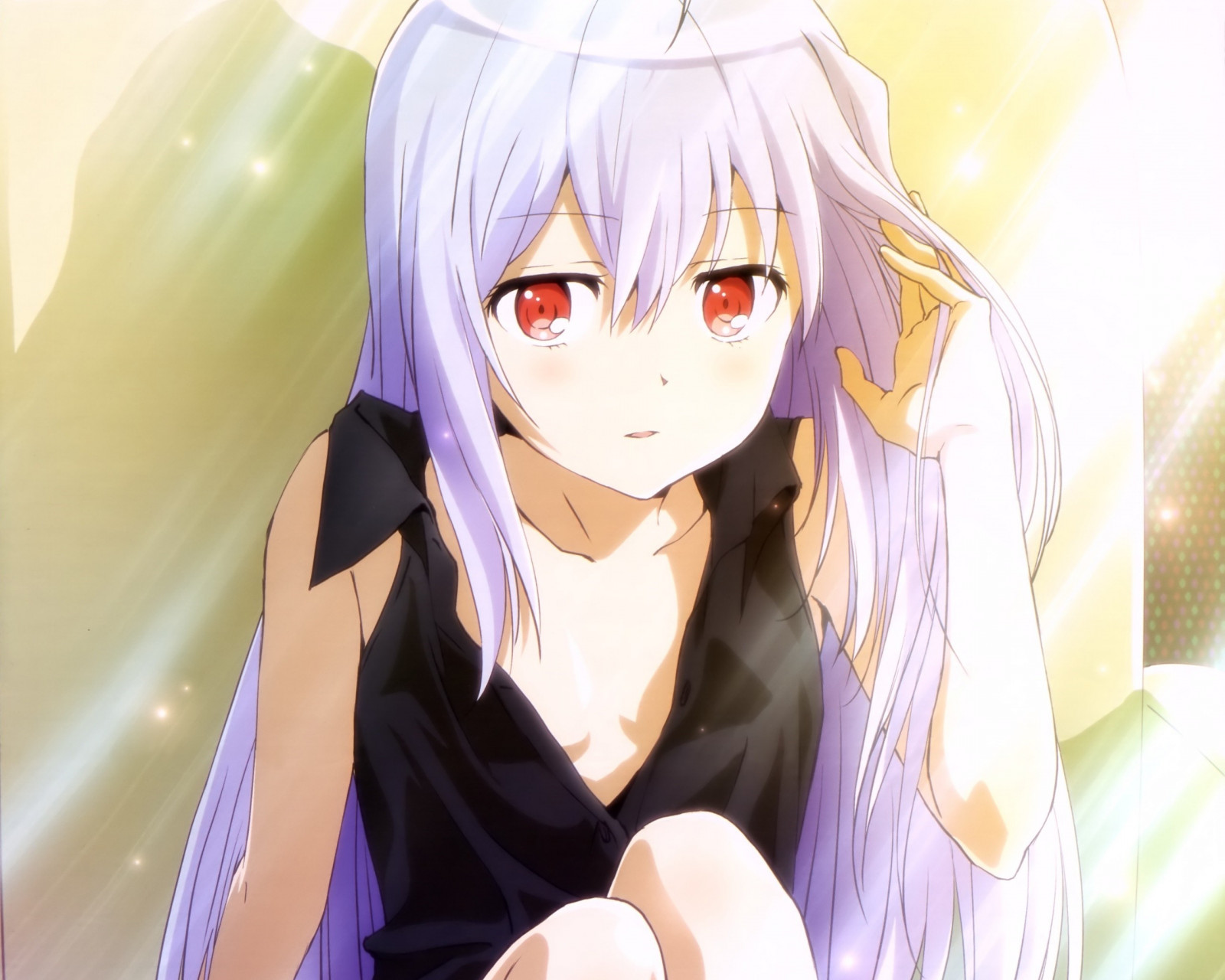 Wallpaper Anime Girls Artwork Black Hair Plastic Memories Isla