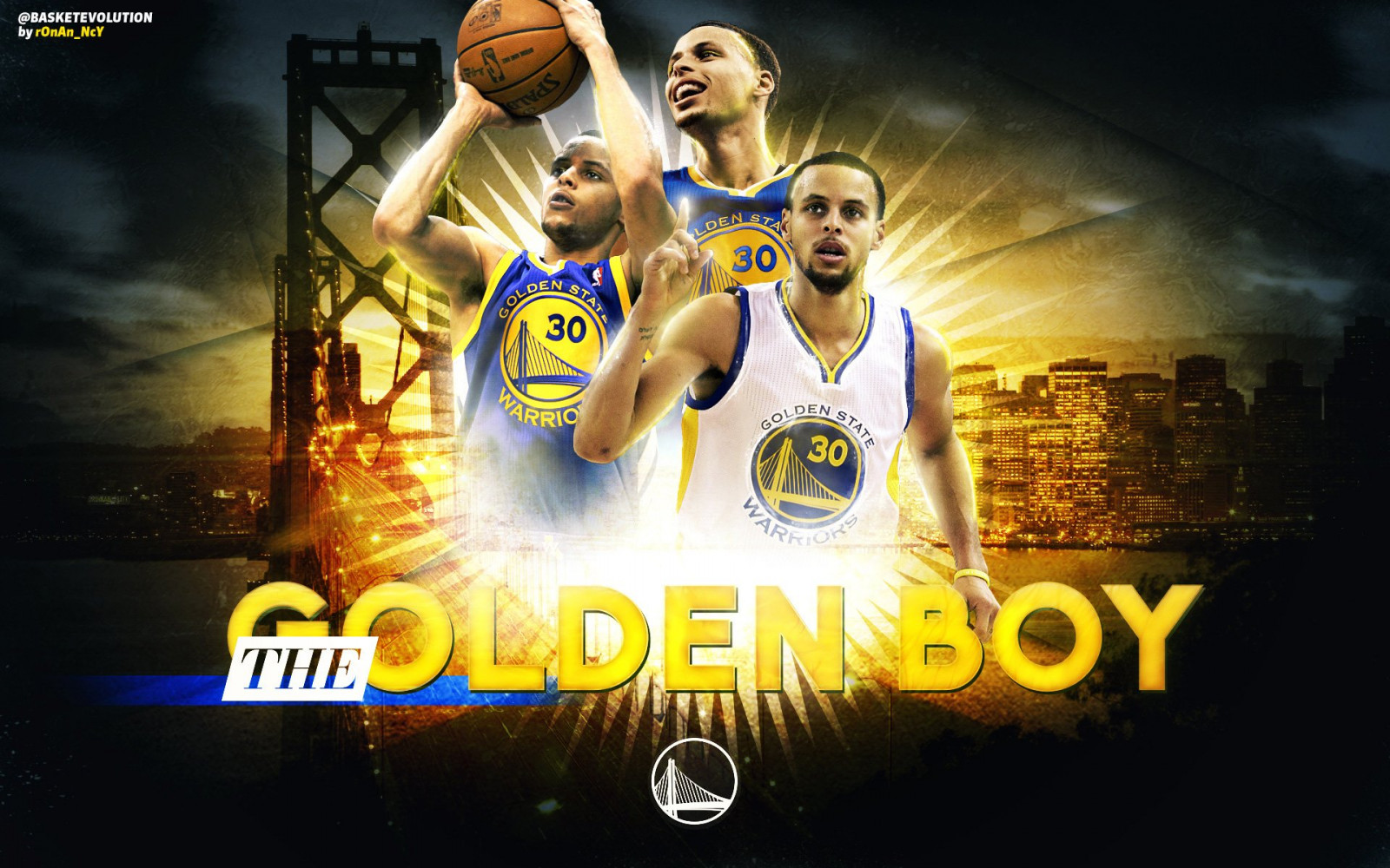 Tapety : 1920x1200 px, Basketball, zlatý, NBA, plakát, Stát, bojovníci ...