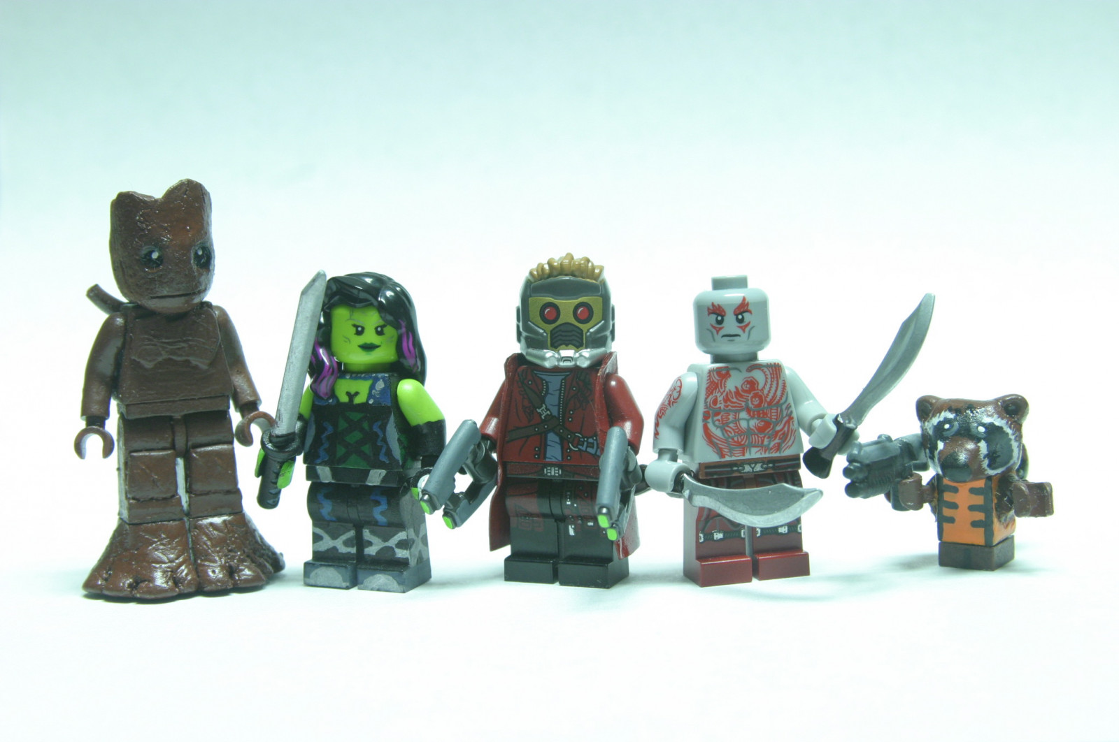Wallpaper : LEGO, rocket, custom, drax, Groot, Gamora, Starlord ...