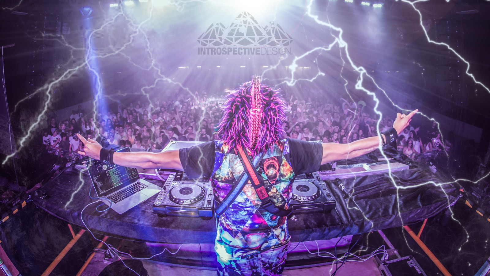 Bakgrundsbilder : 3751x2110 px, DJ, redigera, redigerade, EDM, blixt ...