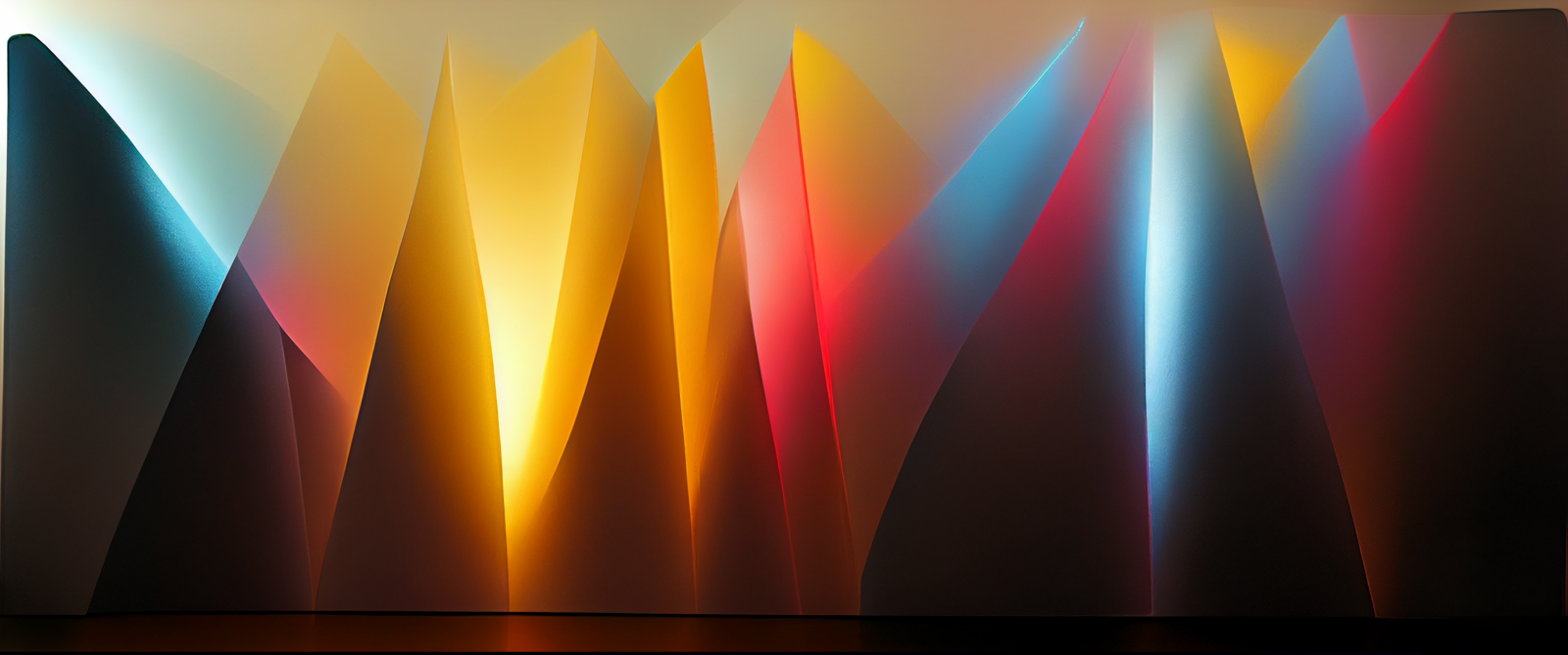 Wallpaper : ai art, abstract, minimalism, wide image, ultrawide, RGB ...