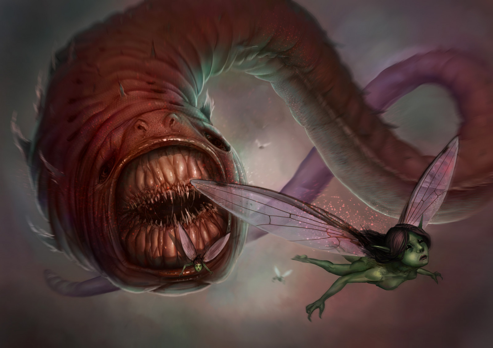 배경 화면 : 2500x1767 px, 미술, 어두운, 요정, 공상, 공포, 괴물 2500x1767 - wallbase ...