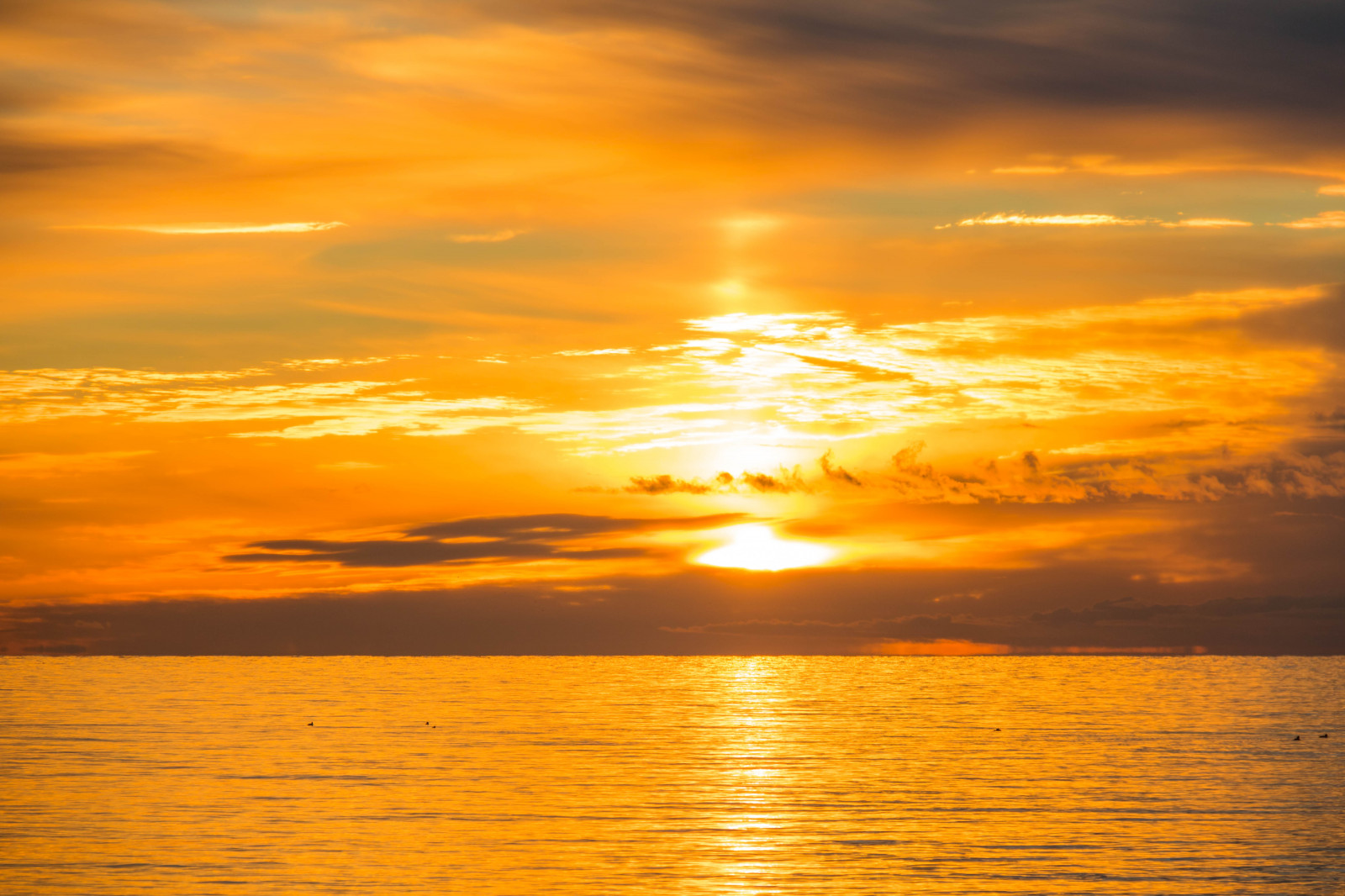 Sfondi : luce del sole, tramonto, mare, acqua, riflessione, inverno ...