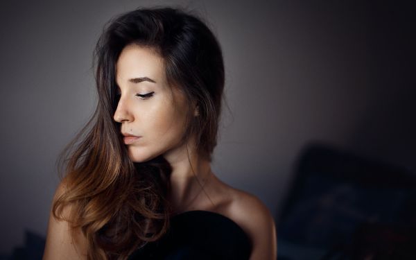 Wallpaper Face Women Model Depth Of Field Eyes Street Long Hair