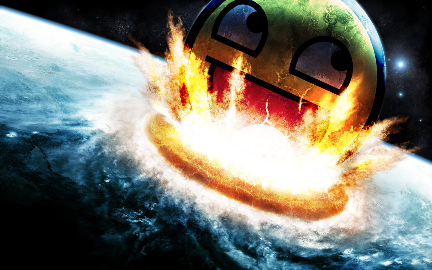 Wallpaper : 1440x900 px, menghadapi, lucu, dampak, planet, tersenyum ...
