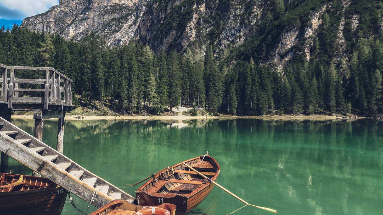 Wallpaper : pohon, pegunungan, perahu, danau, alam, refleksi, kendaraan ...