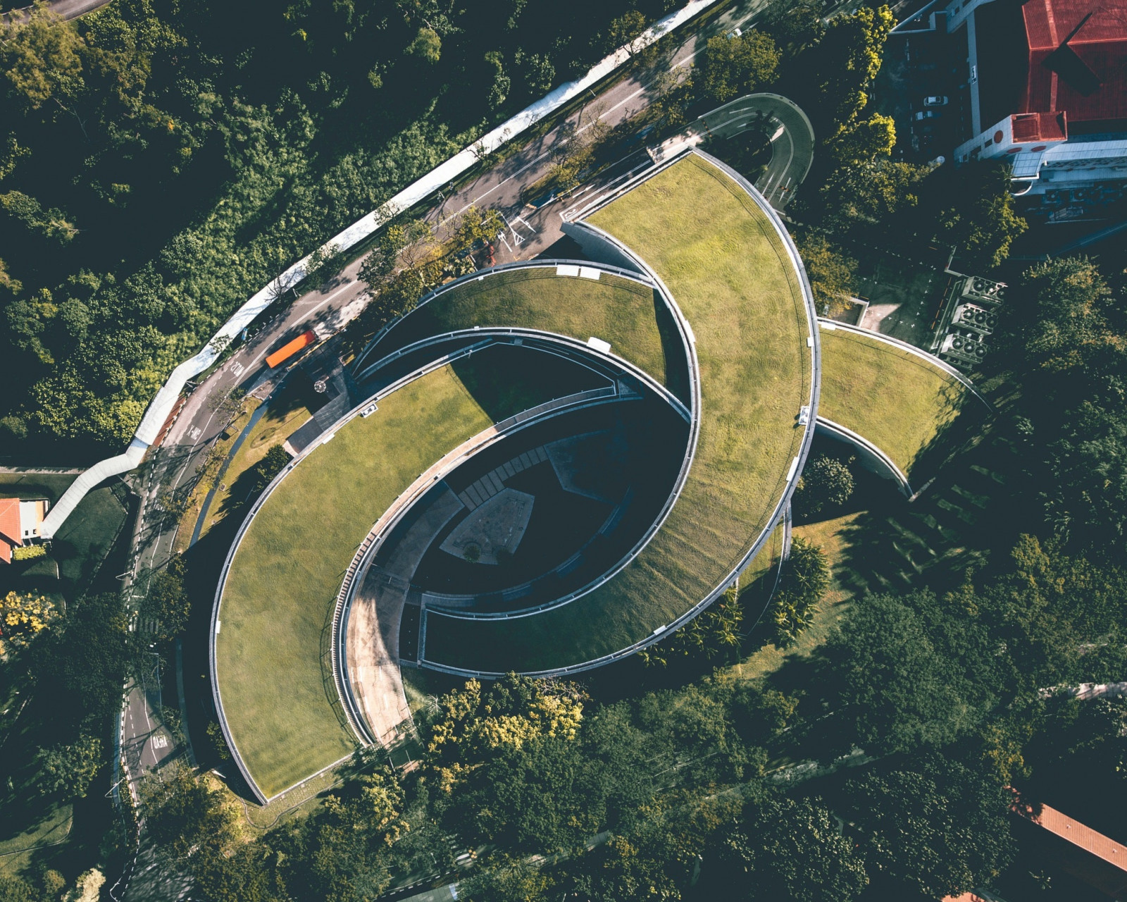 Sfondi : architettura, natura, alberi, Nanyang Technological University ...