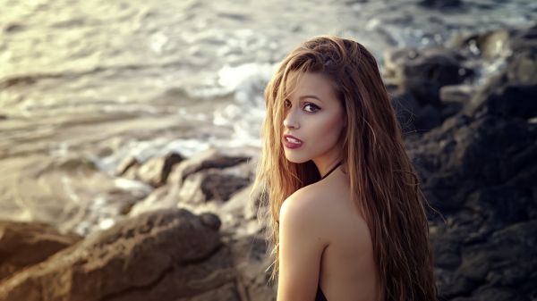 Wallpaper Sunlight Women Outdoors Redhead Long Hair Alessandro Di