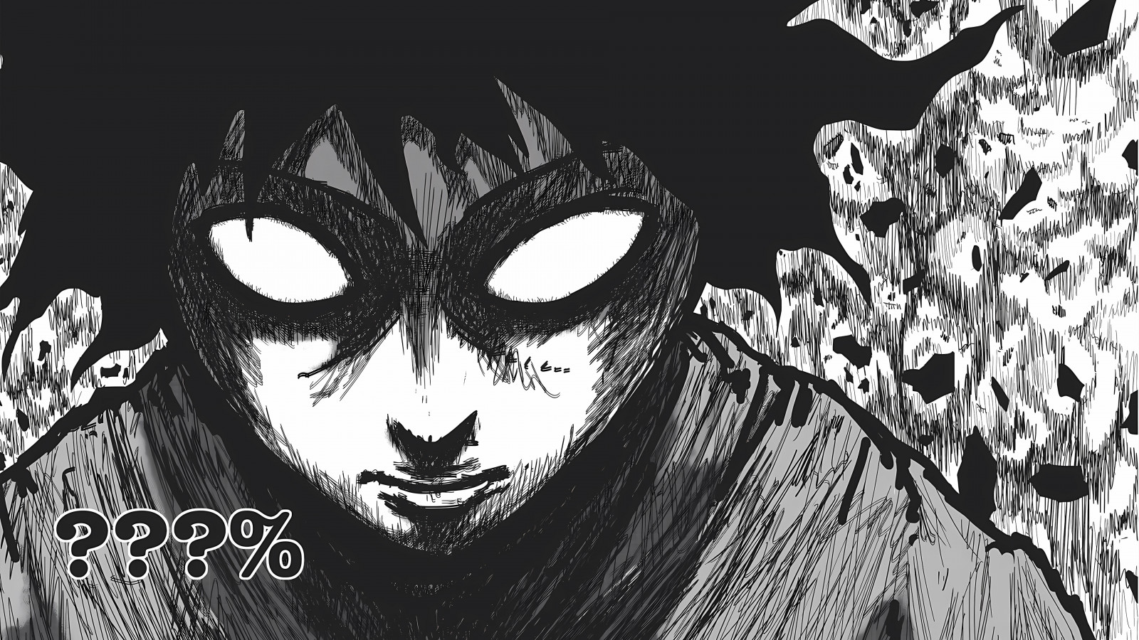 Wallpaper : Mob Psycho 100, monochrome, Shigeo Kageyama 3840x2160 ...