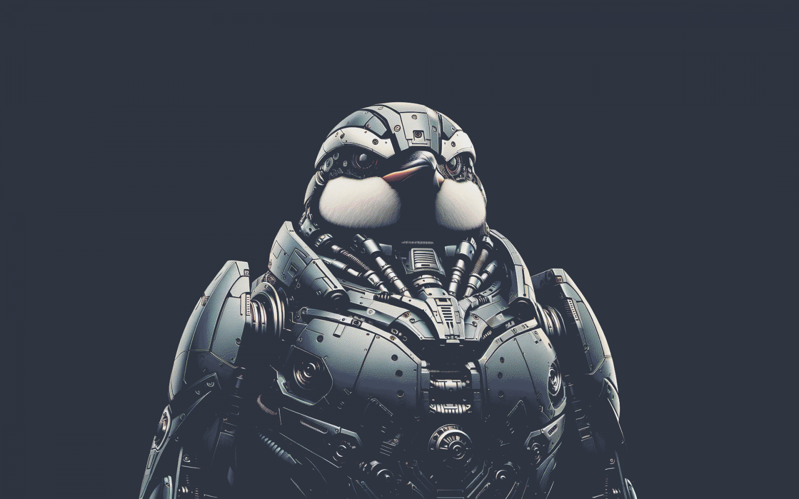 Wallpaper : Linux, penguins, robot 1920x1200 - hellwoodice - 2286282 ...