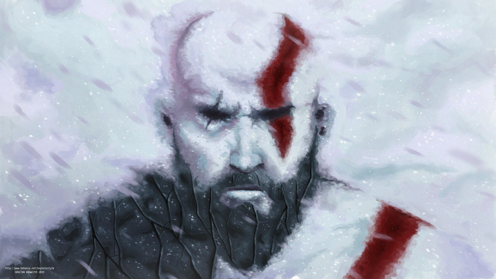 วอลเปเปอร์ : Kratos, เทพเจ้าแห่งสงคราม, วีดีโอเกมส์ 3840x2160 ...