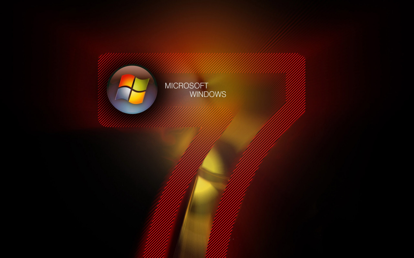 Wallpaper : Windows 7, Microsoft, red, logo, black 1920x1200 - goodfon ...
