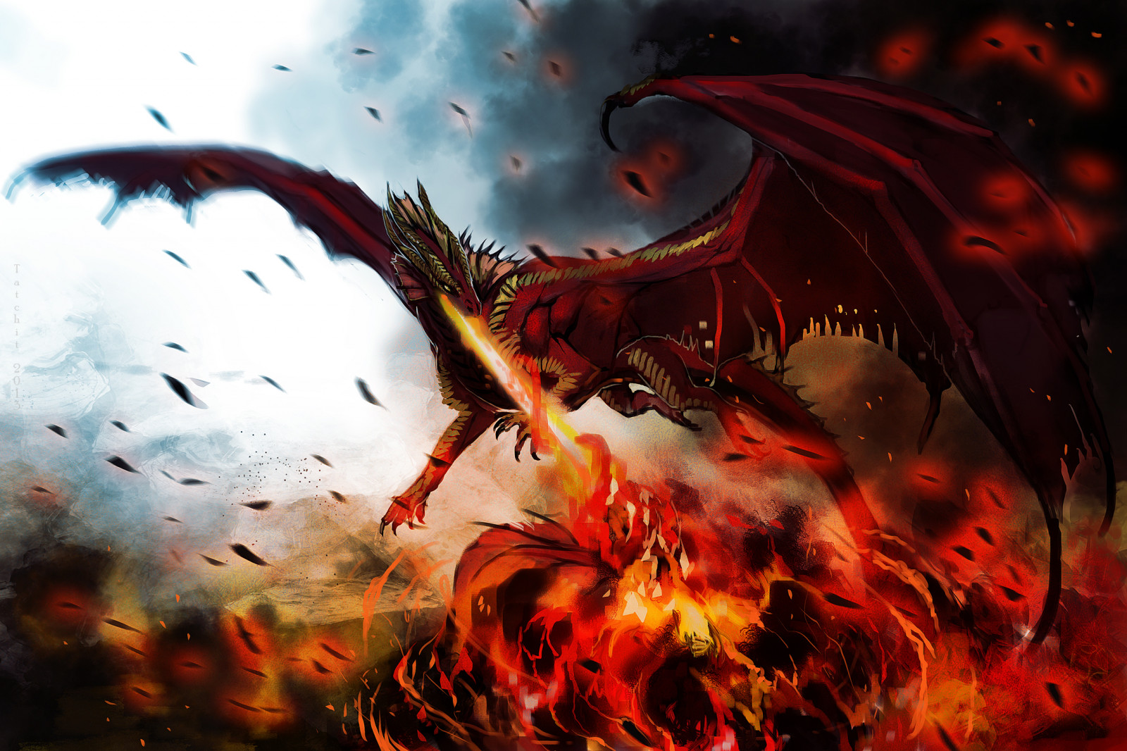 Wallpaper : 2250x1500 px, dragons, fantasy, fire 2250x1500 - wallup ...