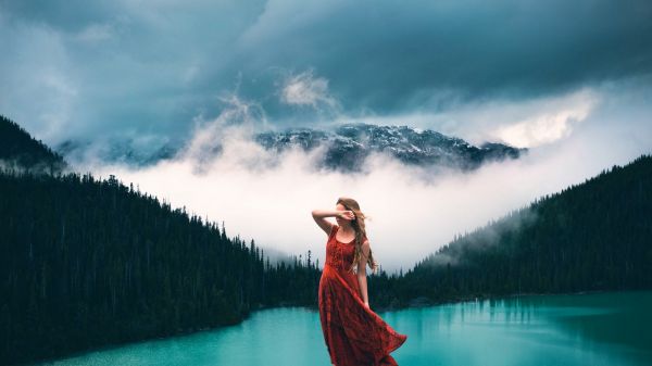 Wallpaper Sunlight Trees Women Outdoors Model Blonde Long Hair