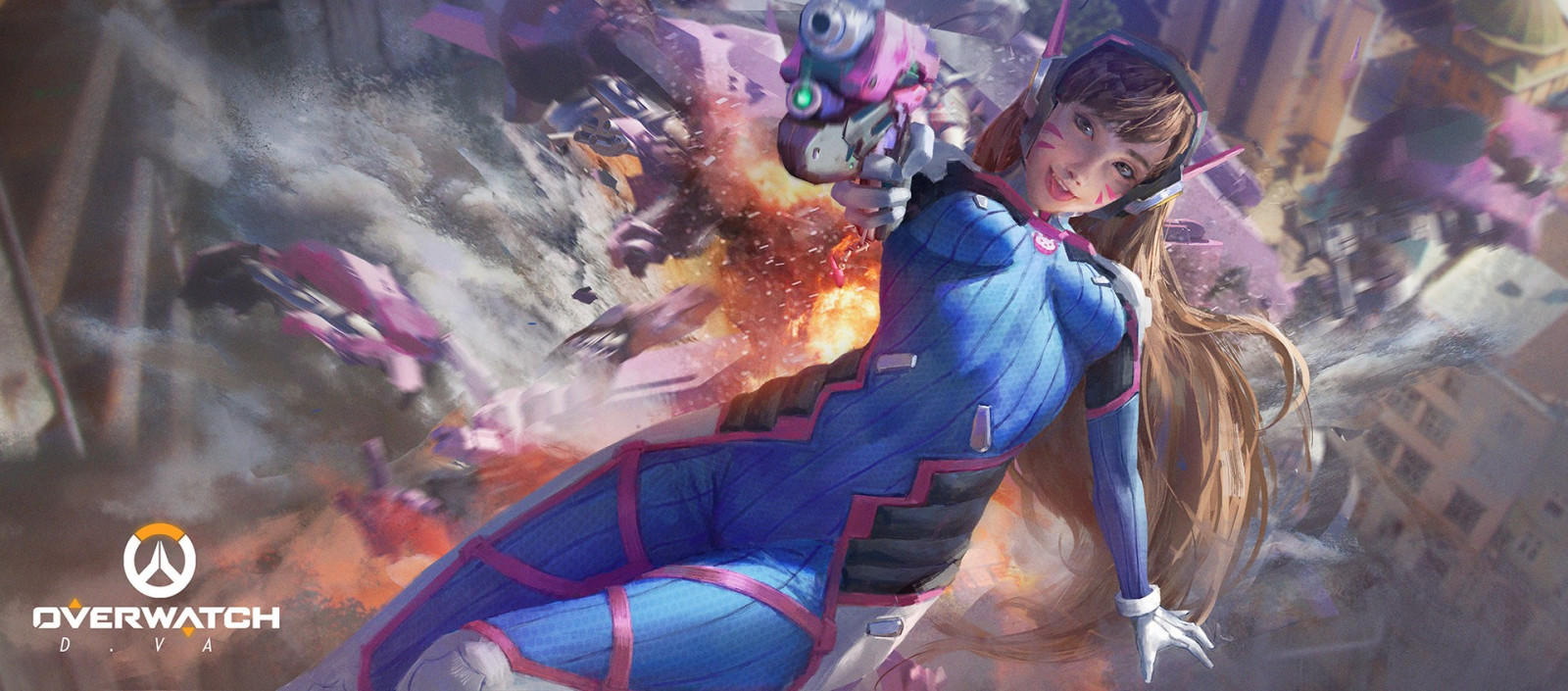 Wallpaper : anime, D Va Overwatch, mythology, screenshot, fictional ...