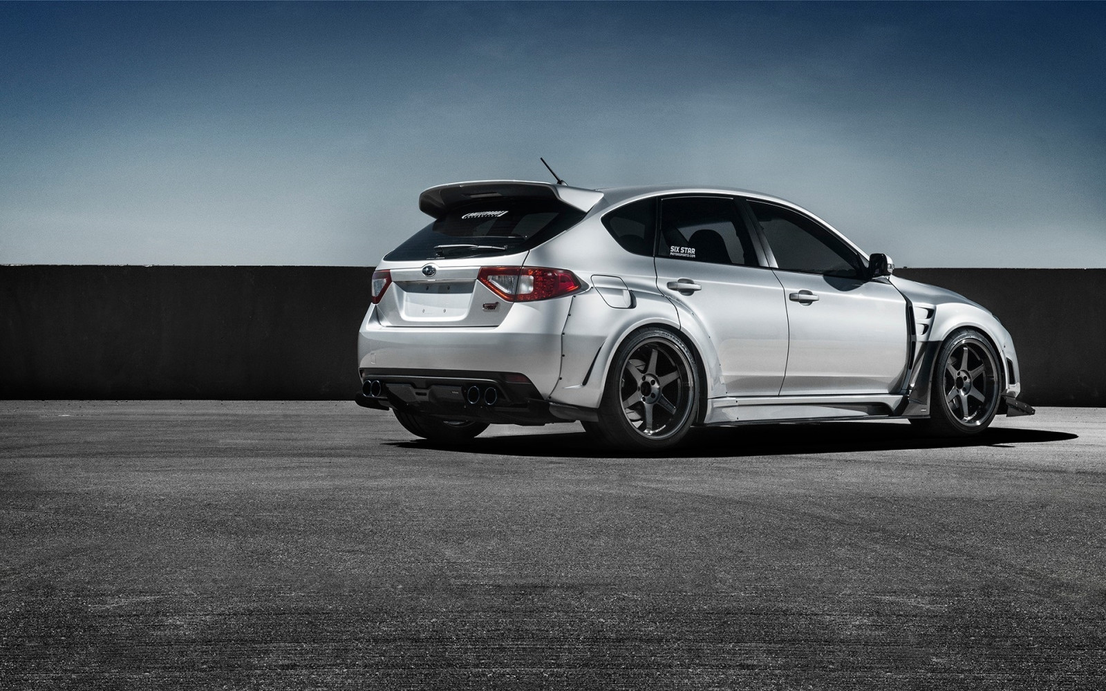 วอลเปเปอร์ : ซูบารุ, impreza, WRX, STI, สีขาว, มุมมองด้านข้าง 1920x1200 ...