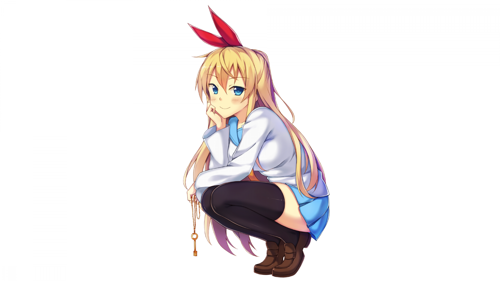 Wallpaper Illustration Blonde Anime Girls Blue Eyes Cartoon