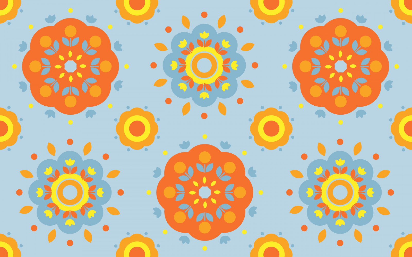 Wallpaper : illustration, flowers, symmetry, pattern, texture, circle ...