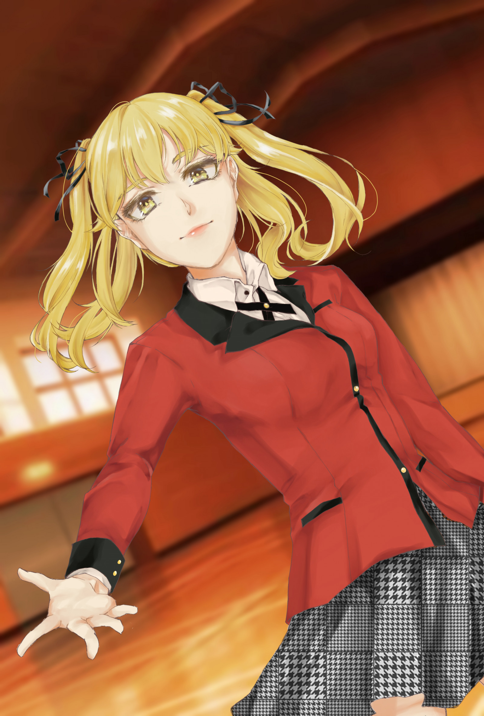 Sfondi : anime girls, Kakegurui, Saotome Meari, twintails, bionda ...