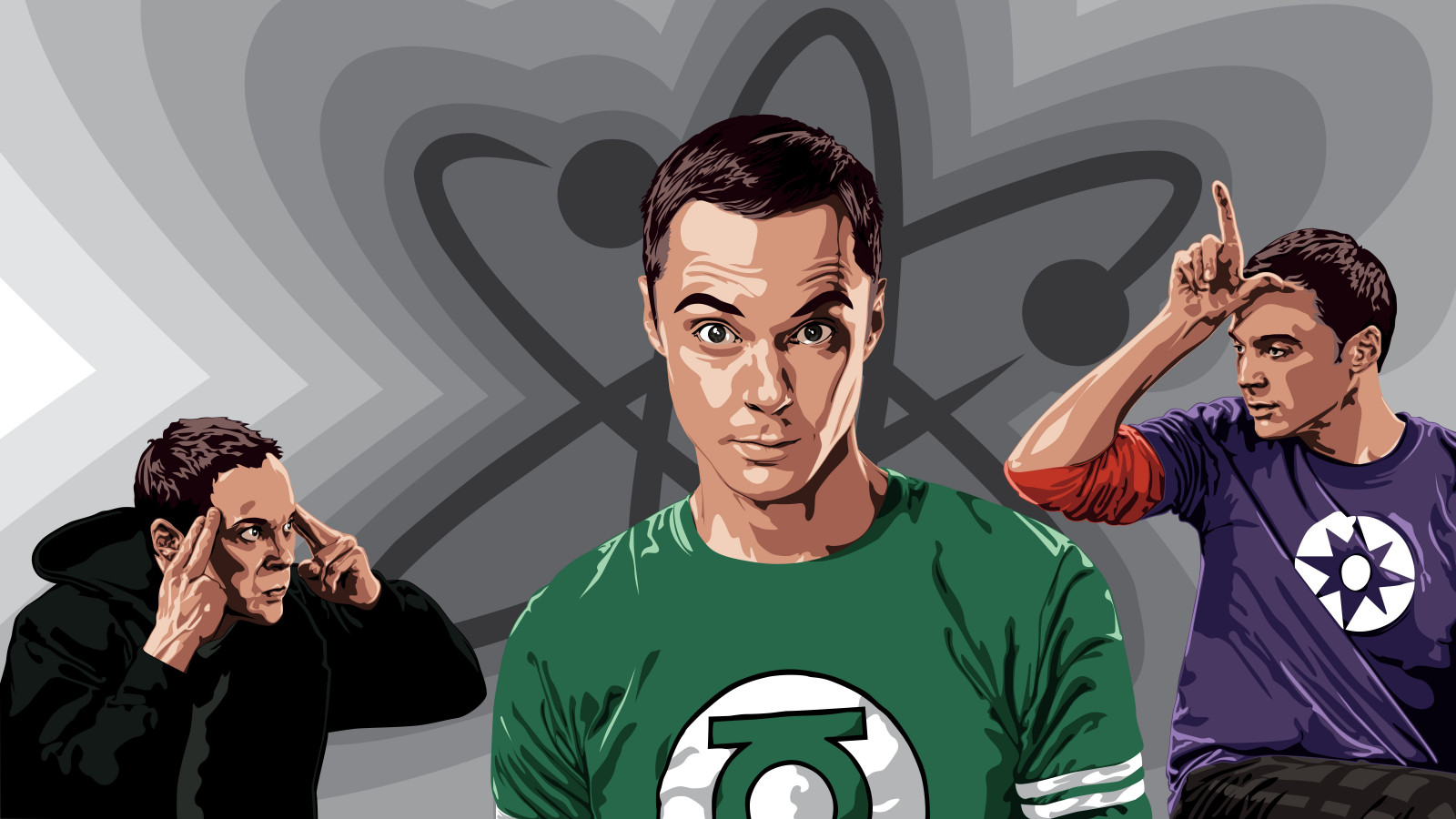 Wallpaper : illustration, cartoon, The Big Bang Theory, Sheldon Cooper ...