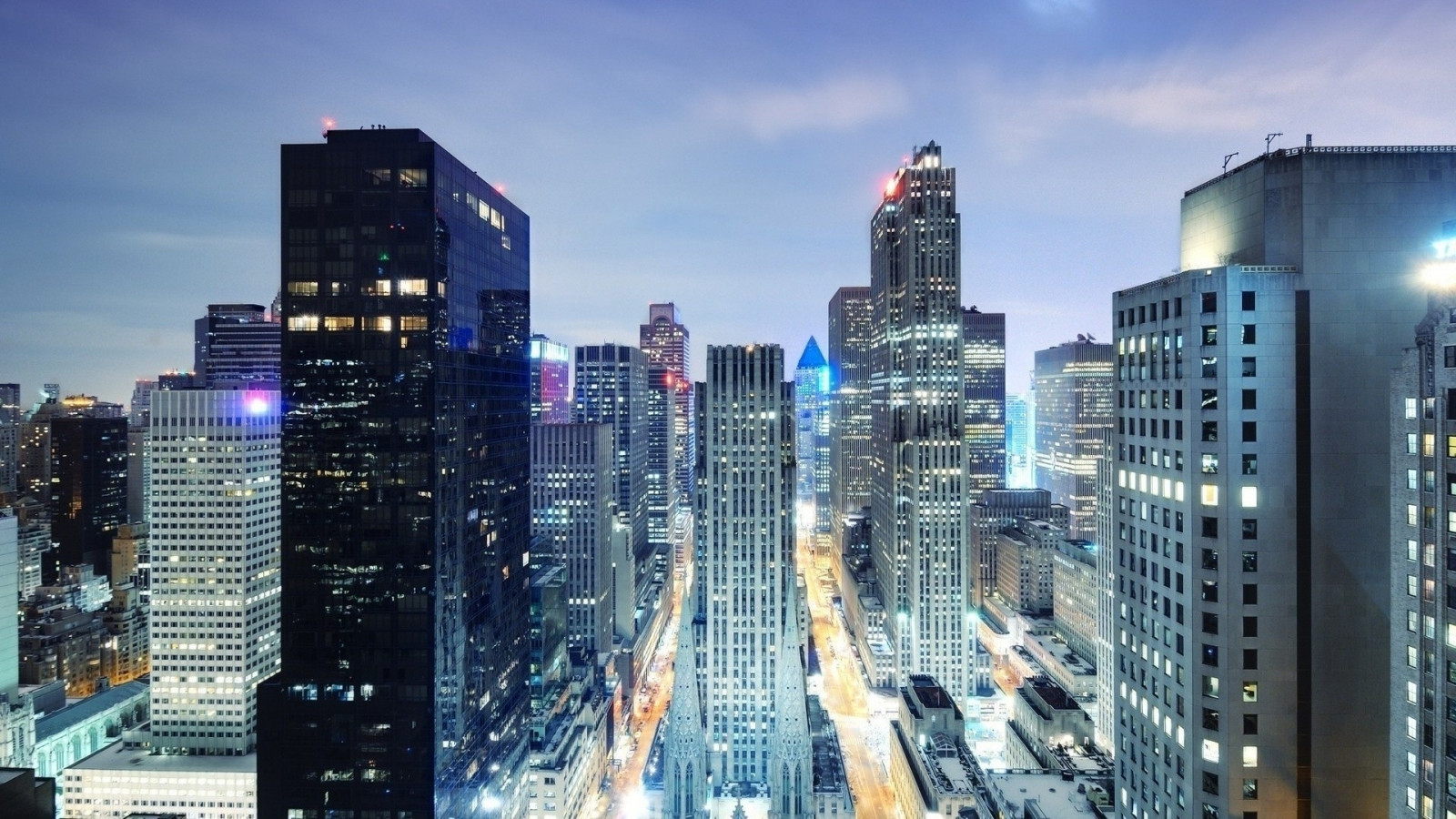 Evening City View From Skyscraper Nyc Hd Wallpaper