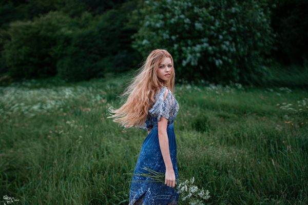 Wallpaper Sunlight Trees Forest Leaves Women Outdoors Blonde
