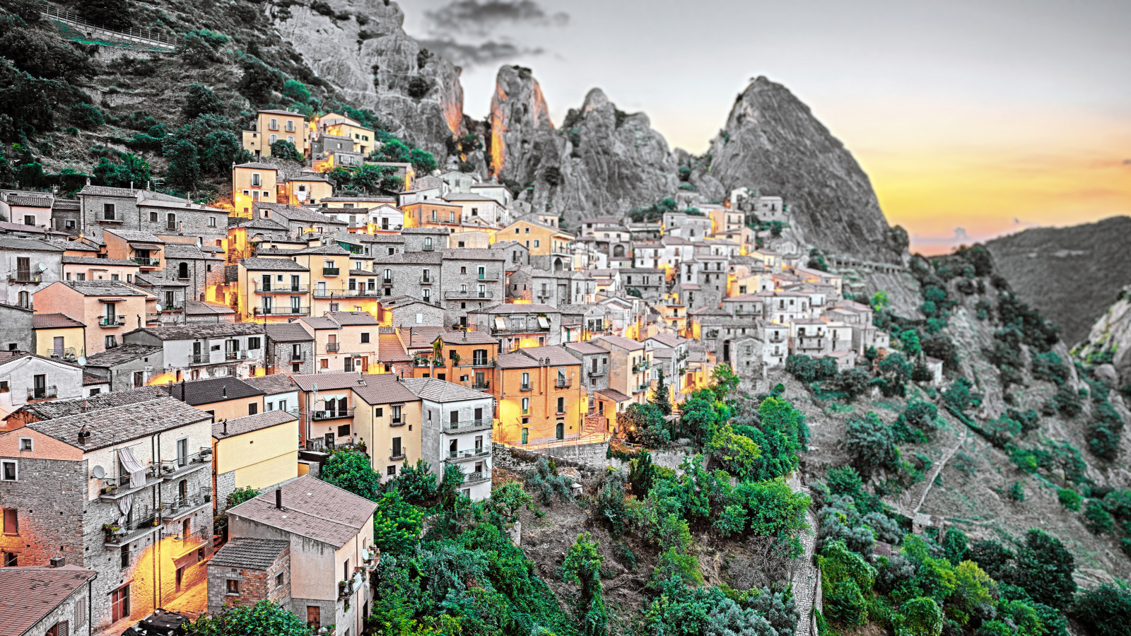 Wallpaper : Italy, town, basilicata, HDR, realistic 3840x2160 ...
