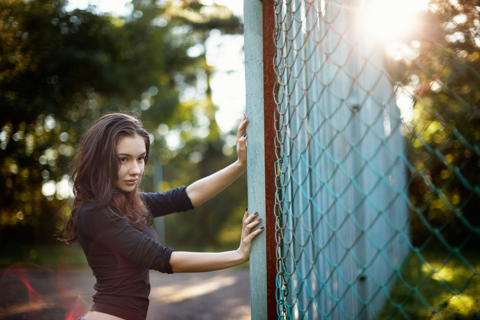 Wallpaper Sunlight Women Outdoors Portrait Depth Of Field Looking