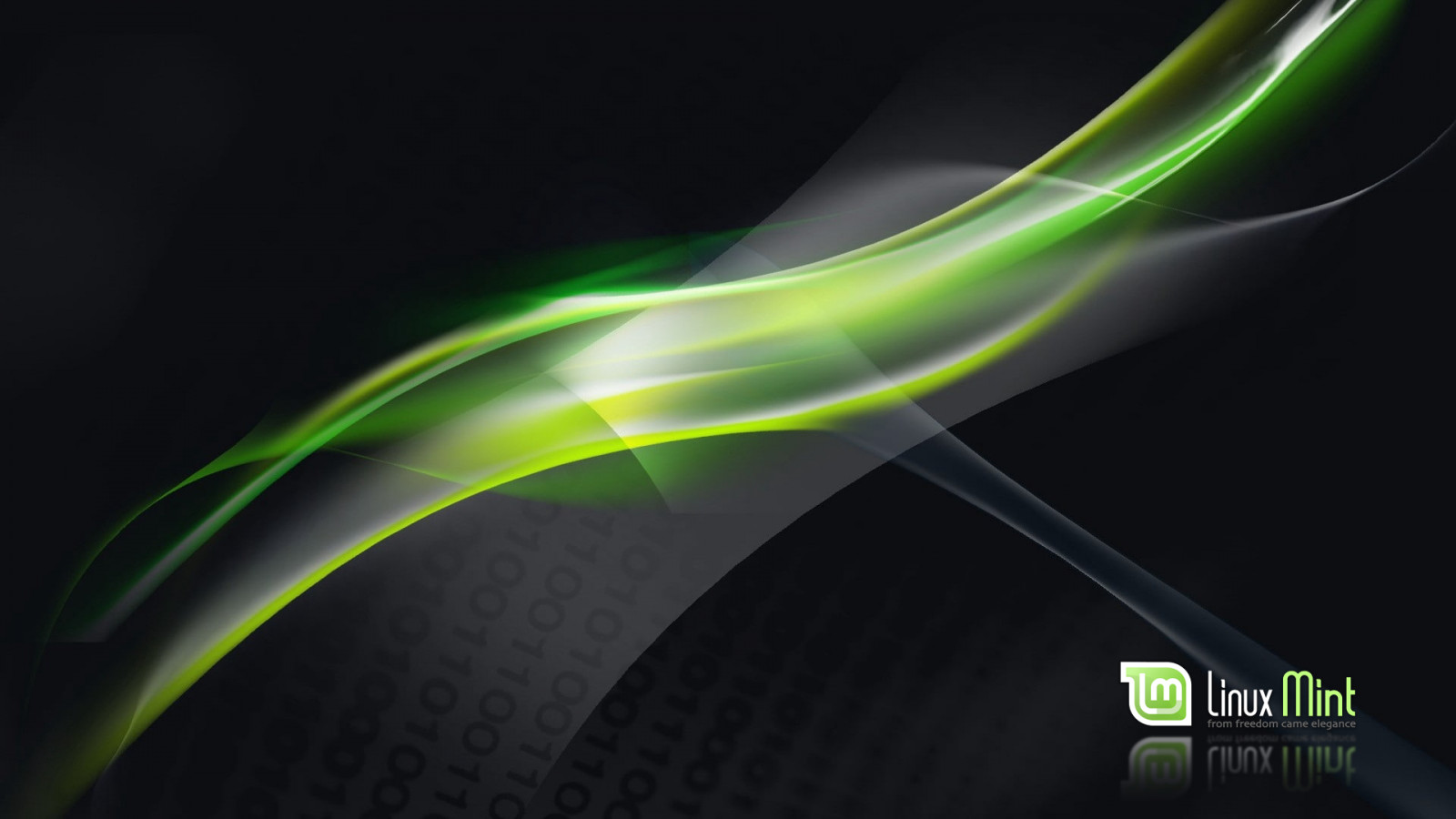 Wallpaper : Linux Mint, computer, waveforms, green light 1920x1080 ...
