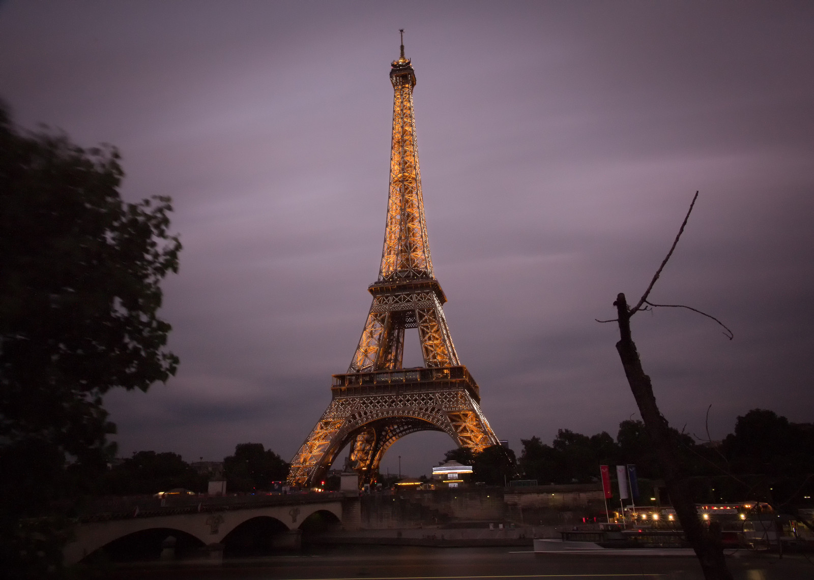 Wallpaper : city, longexposure, bridge, Paris, France, tower, Seine ...