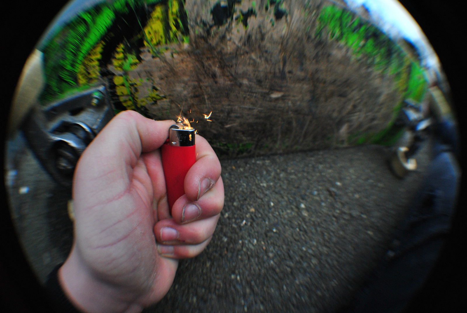 Wallpaper : fisheye, skateboard, korek api, percikan, batu api ...