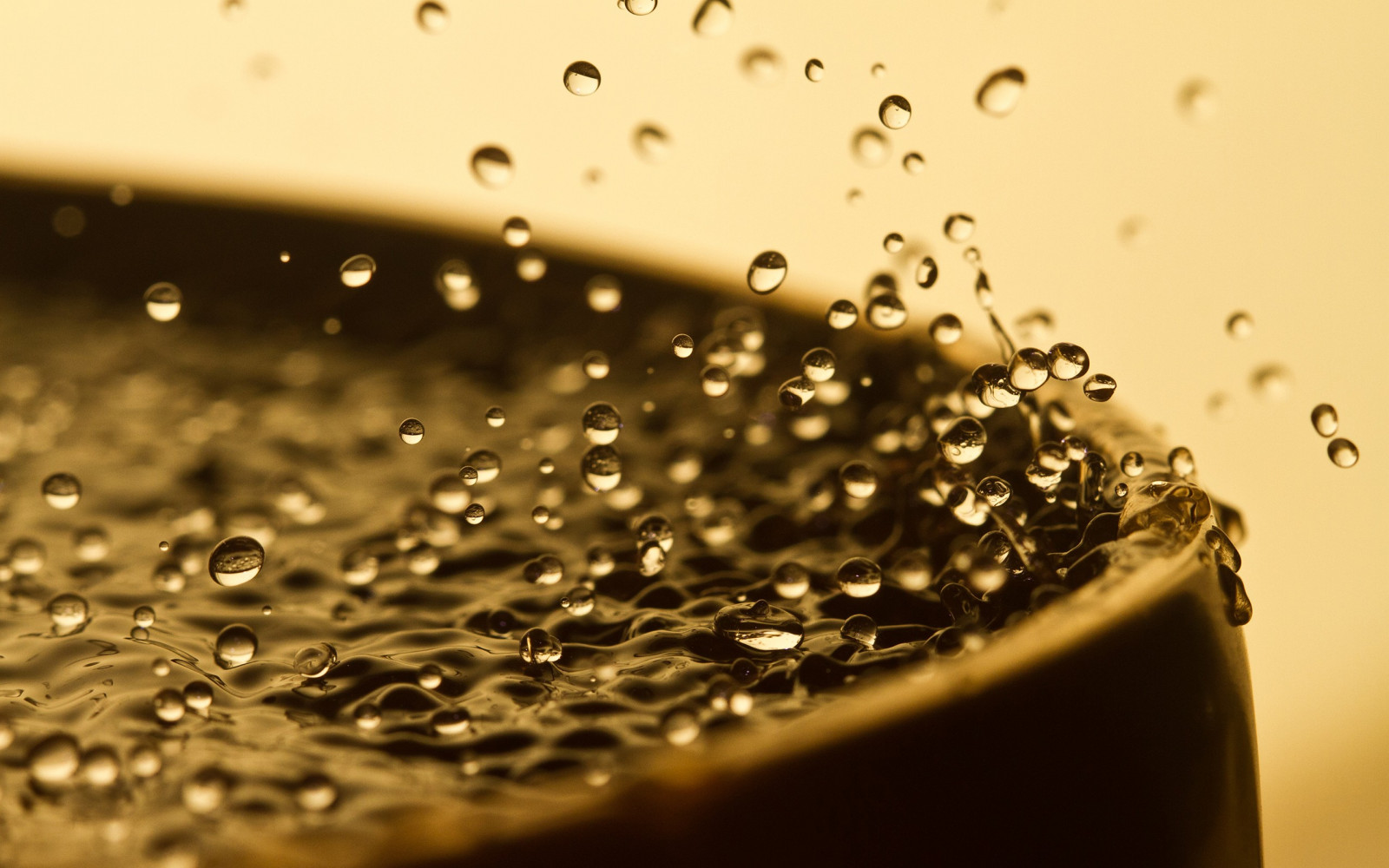 Wallpaper : water drops, waves, sepia, blurred, cup, bokeh, leaf ...