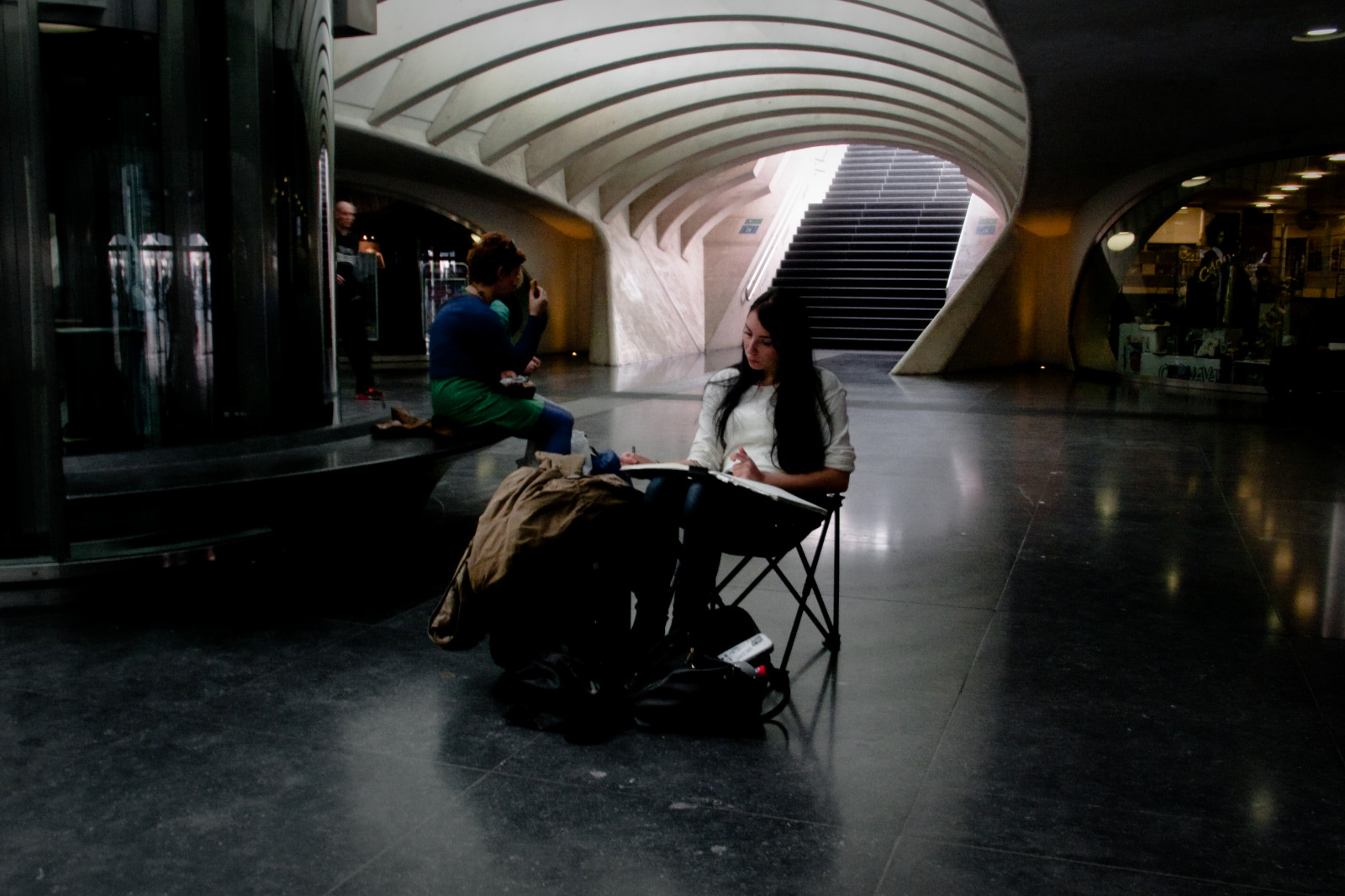 Wallpaper : drawing, dark, street, night, reflection, Halo, light ...