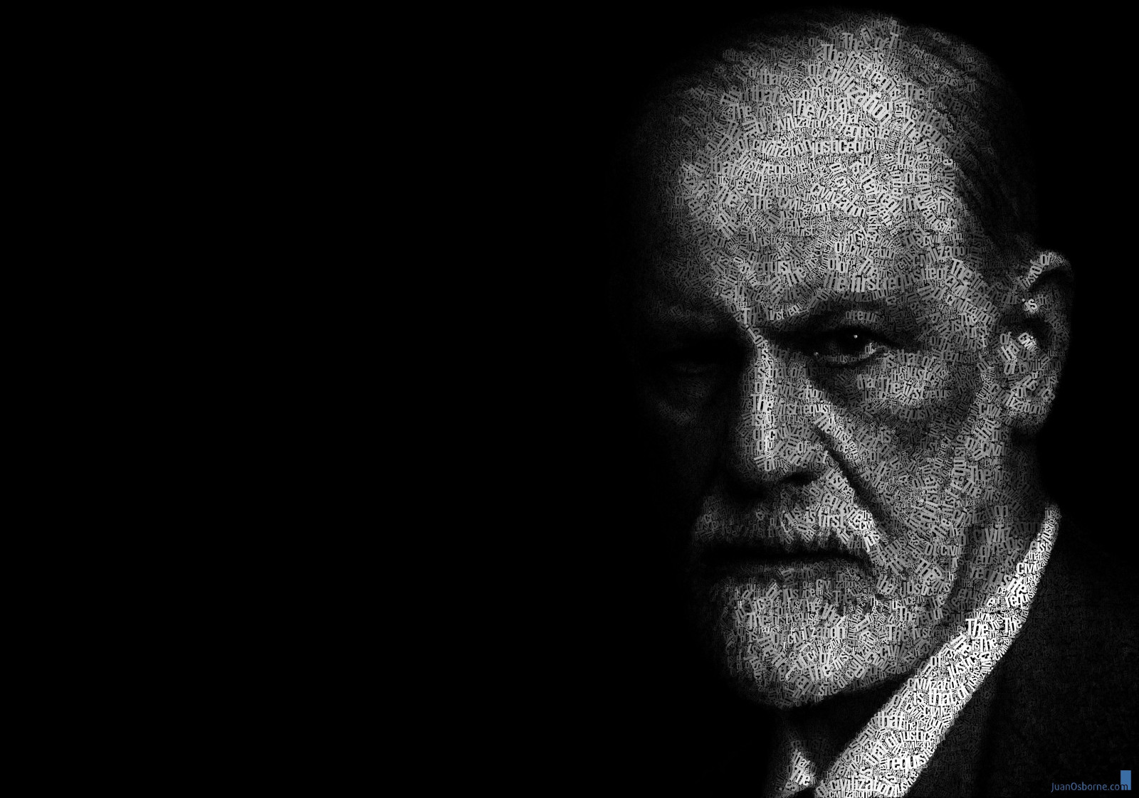 배경 화면 : 검은, 단색화, 사진술, 인쇄술, 사람, 활자체 초상화, 머리, 지그문트 프로이트, 어둠, 검정색과 흰색, 흑백 ...