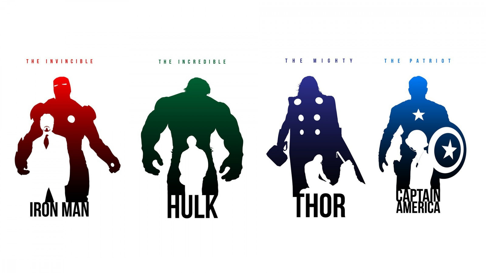 Wallpaper : illustration, Thor, logo, cartoon, Iron Man, Hulk, Captain ...