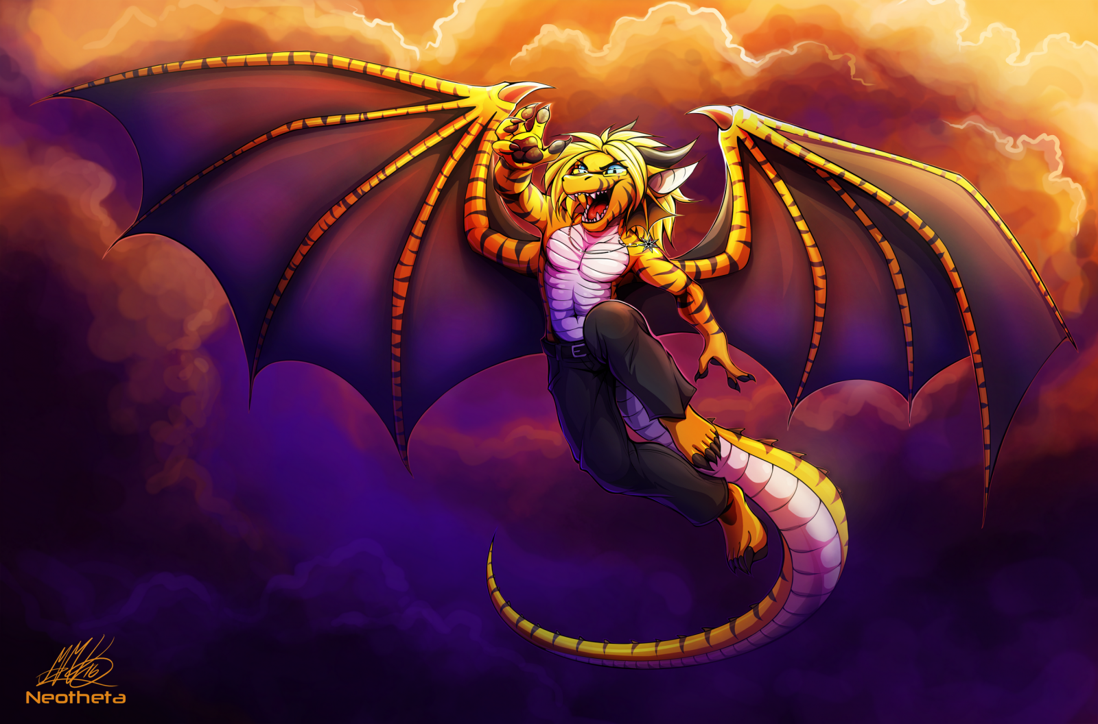 Wallpaper : illustration, dragon, furry, Anthro, mythology, screenshot ...