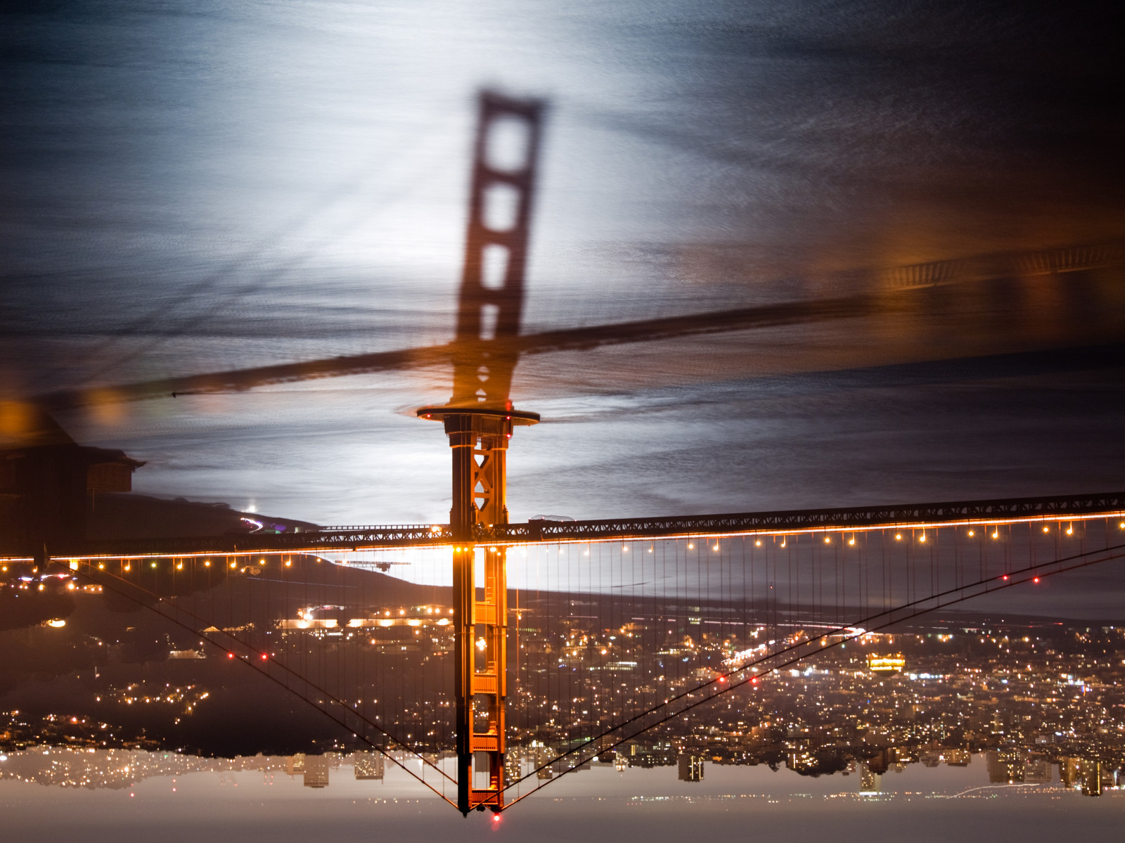 Wallpaper : reflection, goldengatebridge, hawkhill, supermoon ...