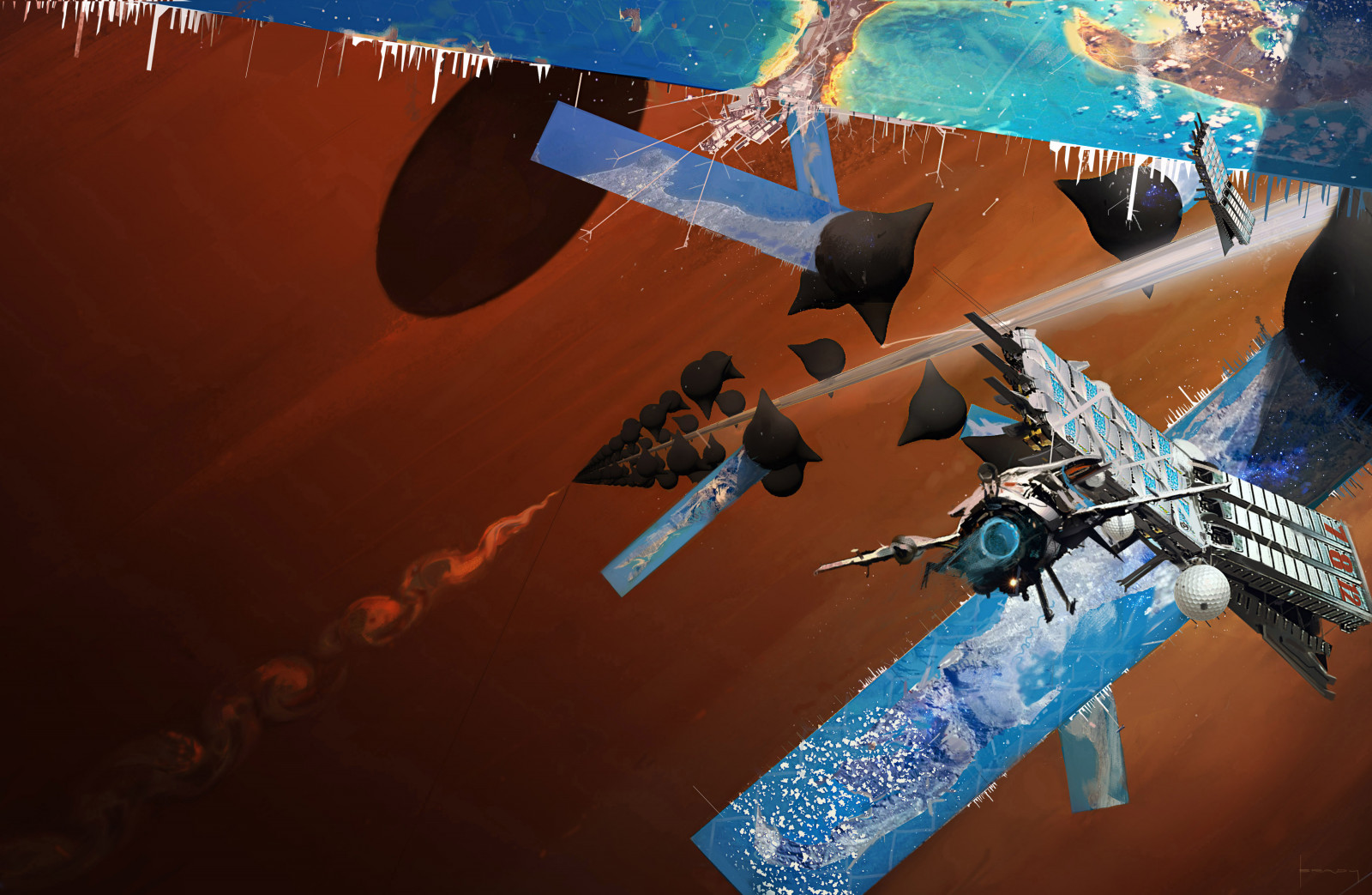 Wallpaper : space, planet, spaceship 4600x3000 - Junaily - 1214652 - HD ...