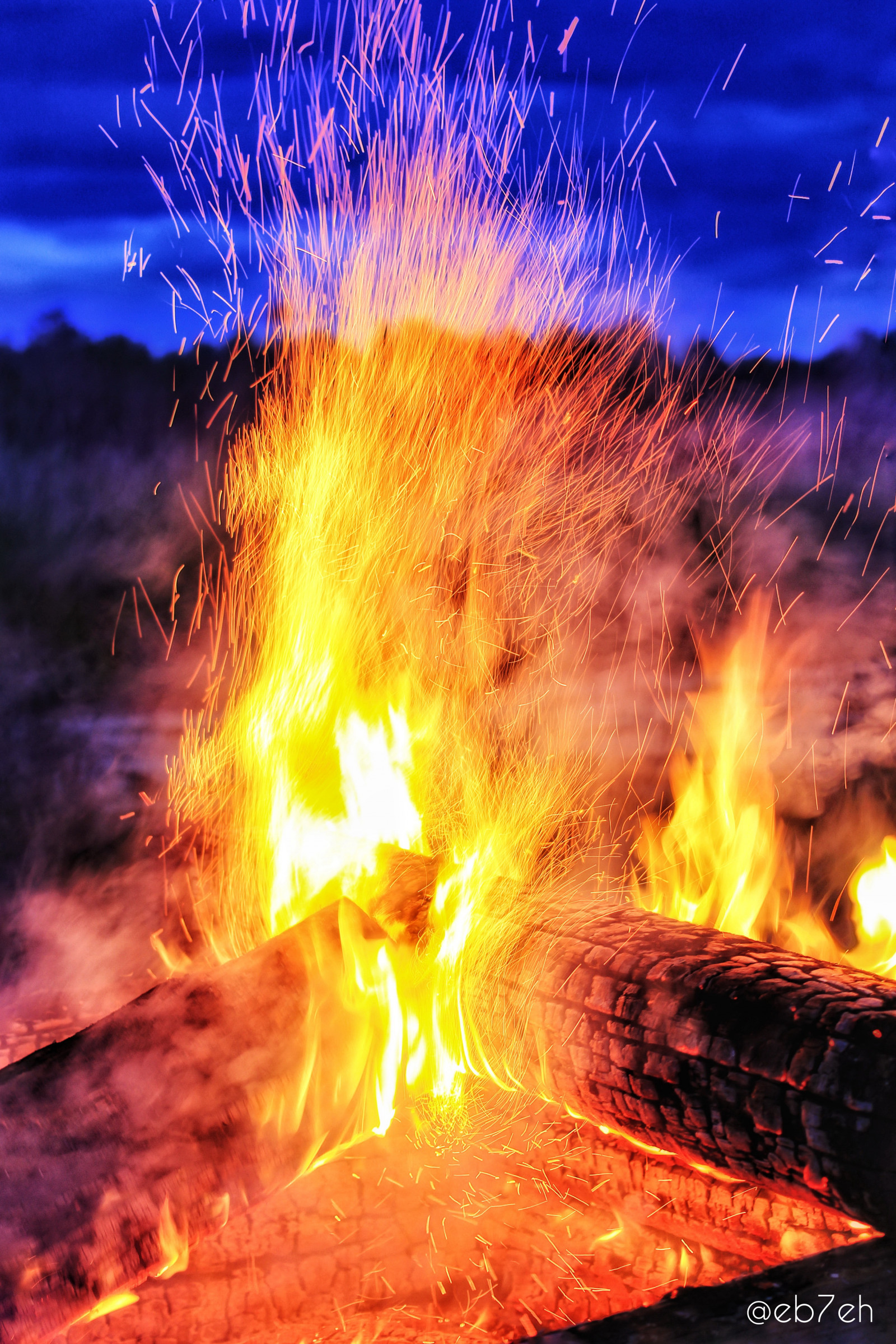 Wallpaper : api unggun, percikan api, malam, pemandangan, kayu, hutan ...